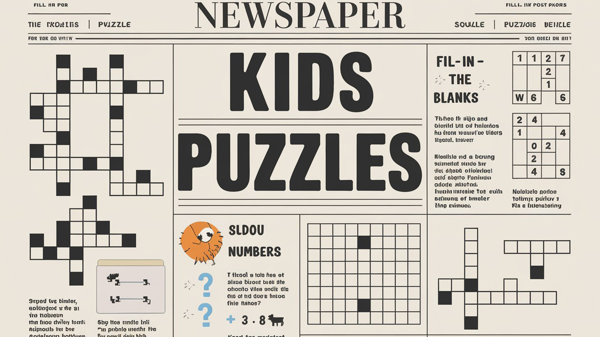 The Ultimate Guide to Kids Puzzles Newspapers: Fun, Learning, and ...